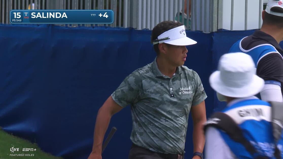 Isaiah Salinda makes birdie on No. 15 at Wyndham