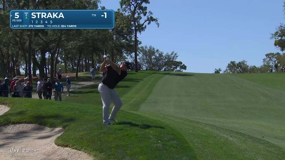 Sepp Straka chips in for birdie at Valspar