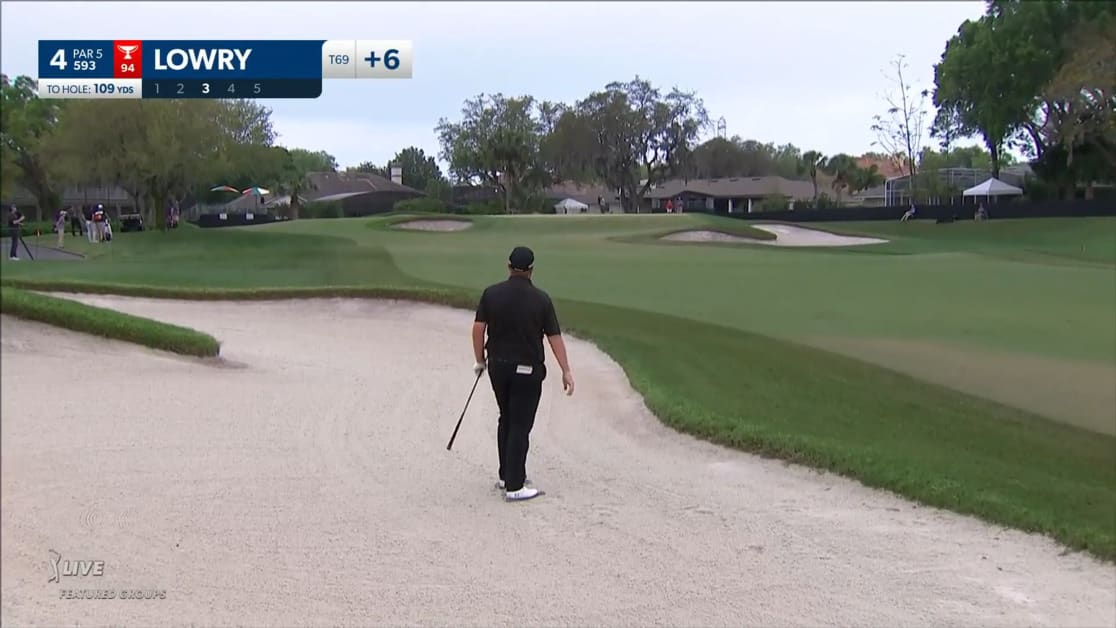 Shane Lowry makes birdie from the fairway bunker at Arnold Palmer Shane Lowry makes birdie from the fairway bunker at Arnold Palmer