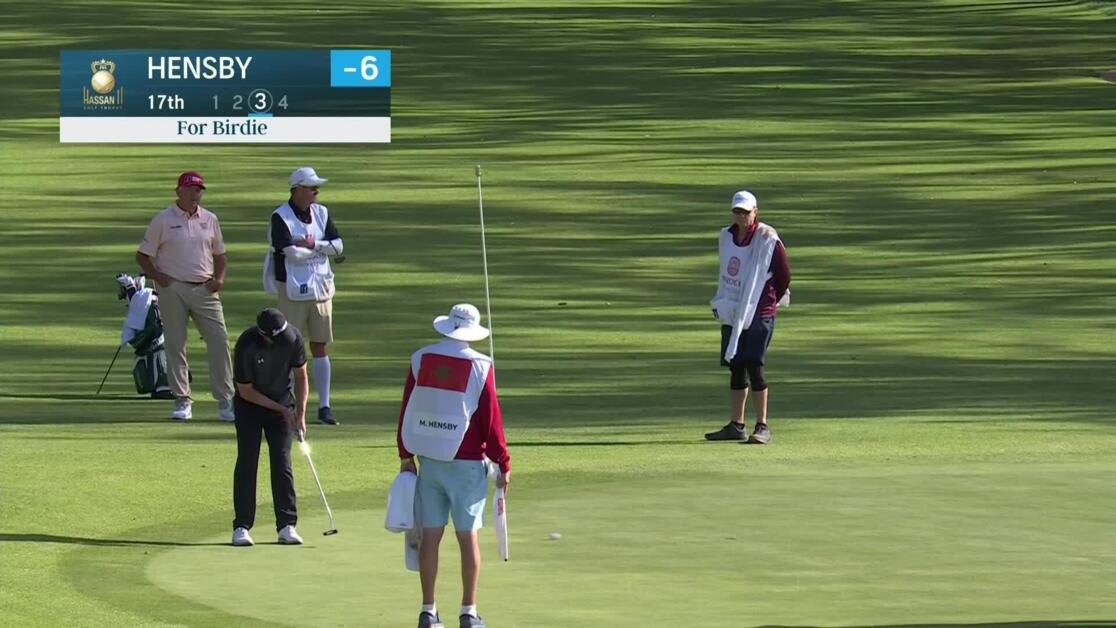 Mark Hensby sinks birdie putt at Trophy Hassan II