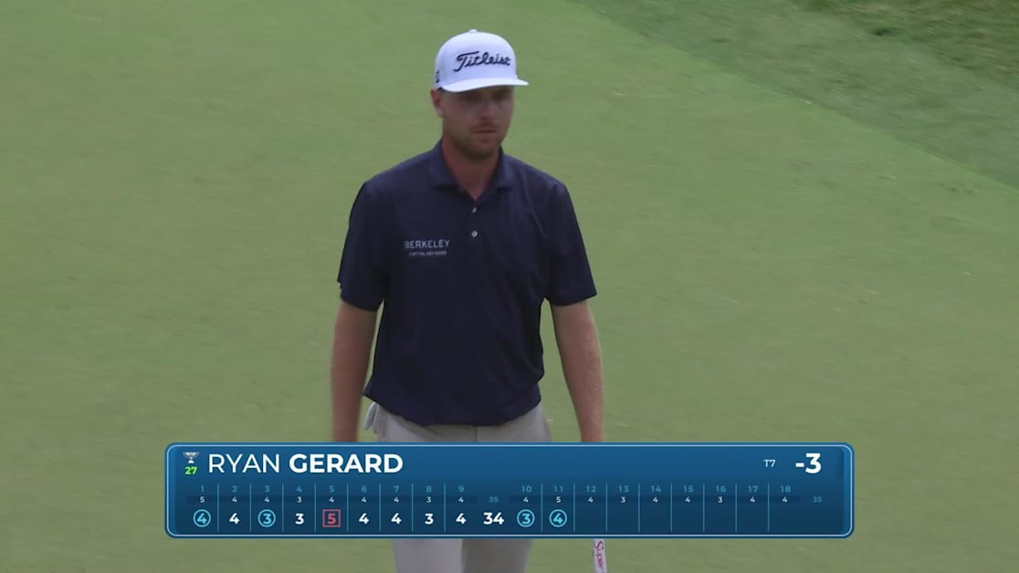 Ryan Gerard makes birdie on No. 11 at Charles Schwab