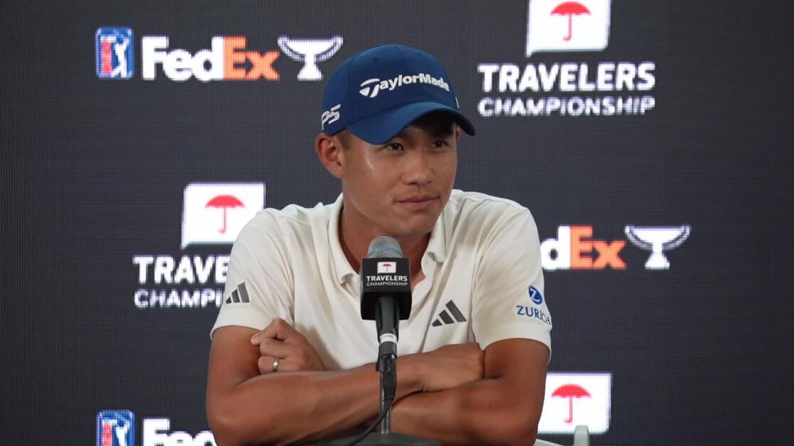 Collin Morikawa on gathering momentum with his golf swing