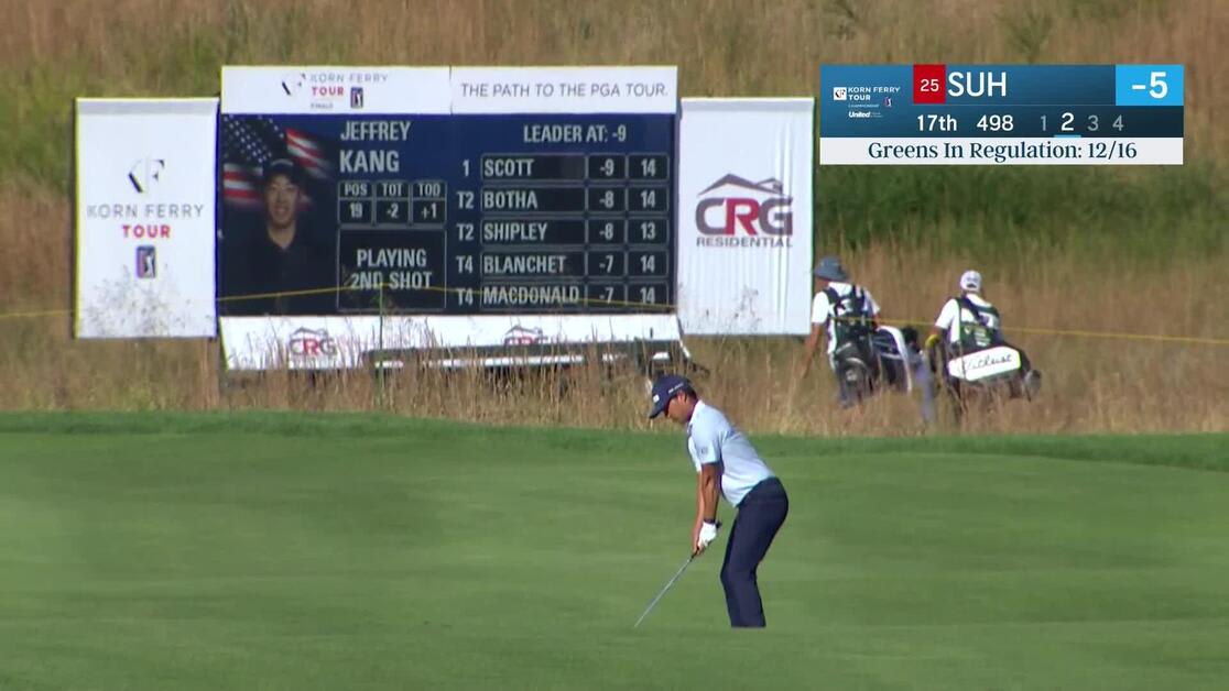 Justin Suh makes birdie on No. 17 at Korn Ferry Tour Champ