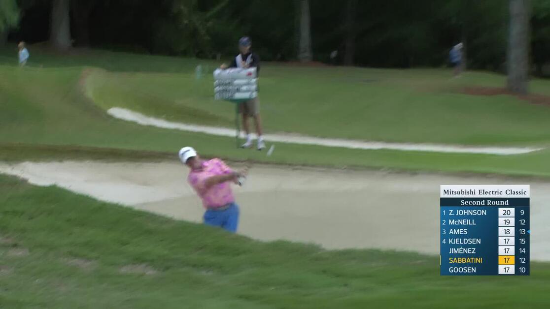 Rory Sabbatini makes birdie on No. 13 at Mitsubishi Electric Classic