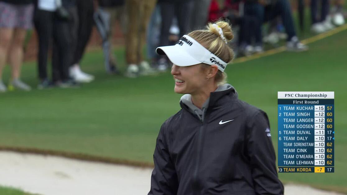 Nelly Korda cards birdie at PNC Championship