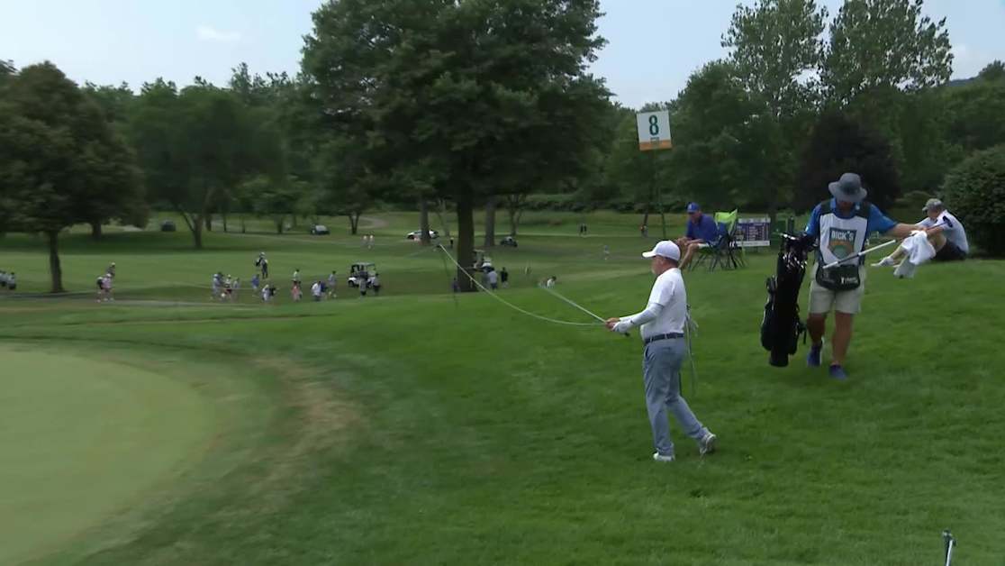 Jeff Sluman makes birdie on No. 8 at DICK'S Open