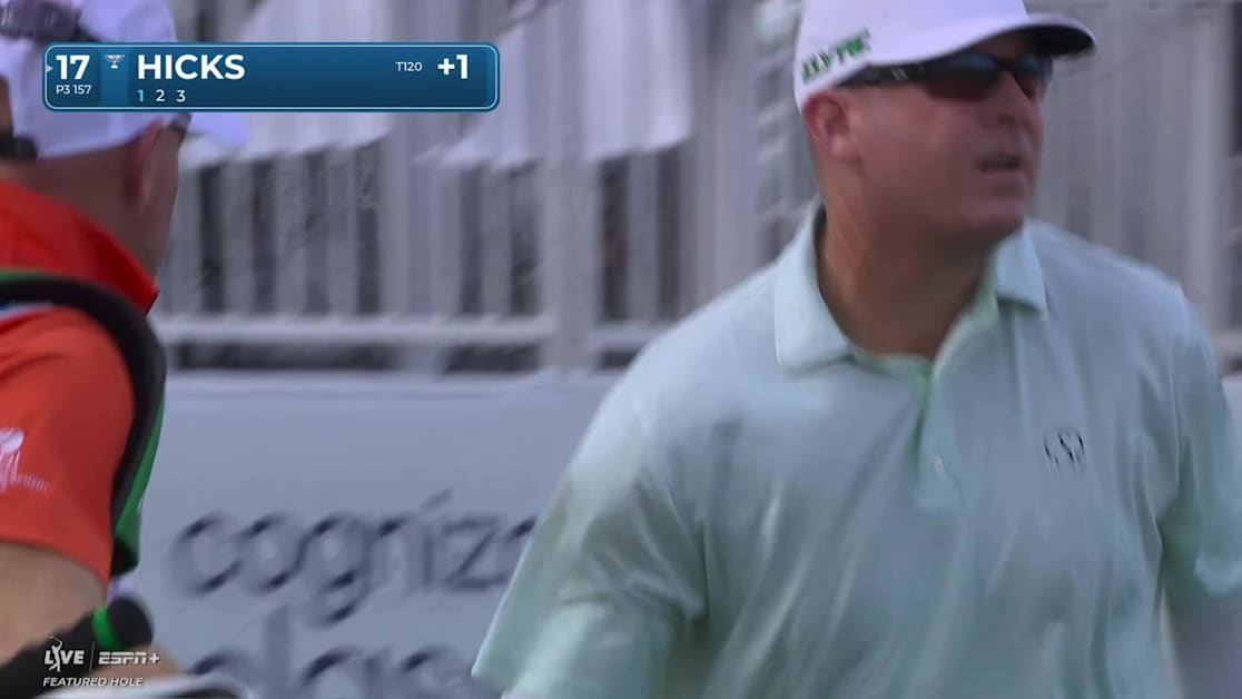 Justin Hicks dials in tee shot and birdies at Cognizant Classic