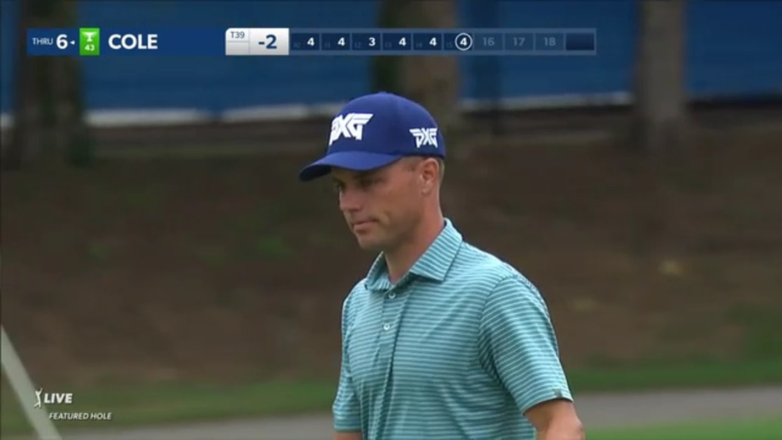 Eric Cole makes birdie on No. 15 at Wyndham