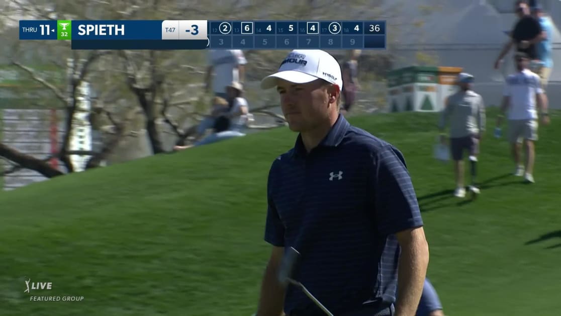 Jordan Spieth wedges it tight to set up birdie at WM Phoenix Open