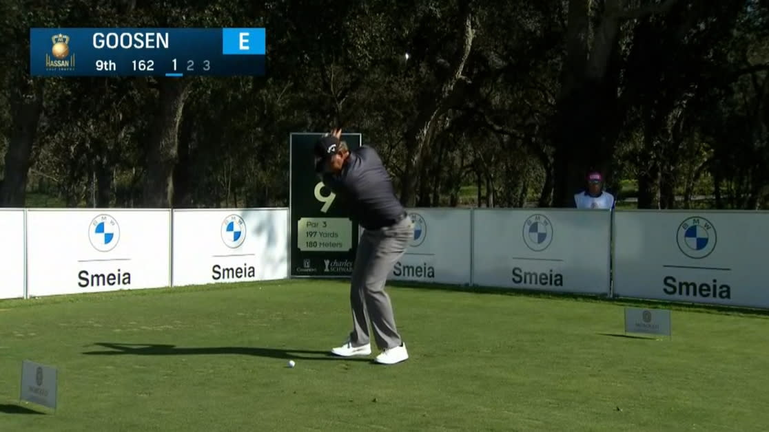 Retief Goosen sticks tee shot to set up birdie at Trophy Hassan II