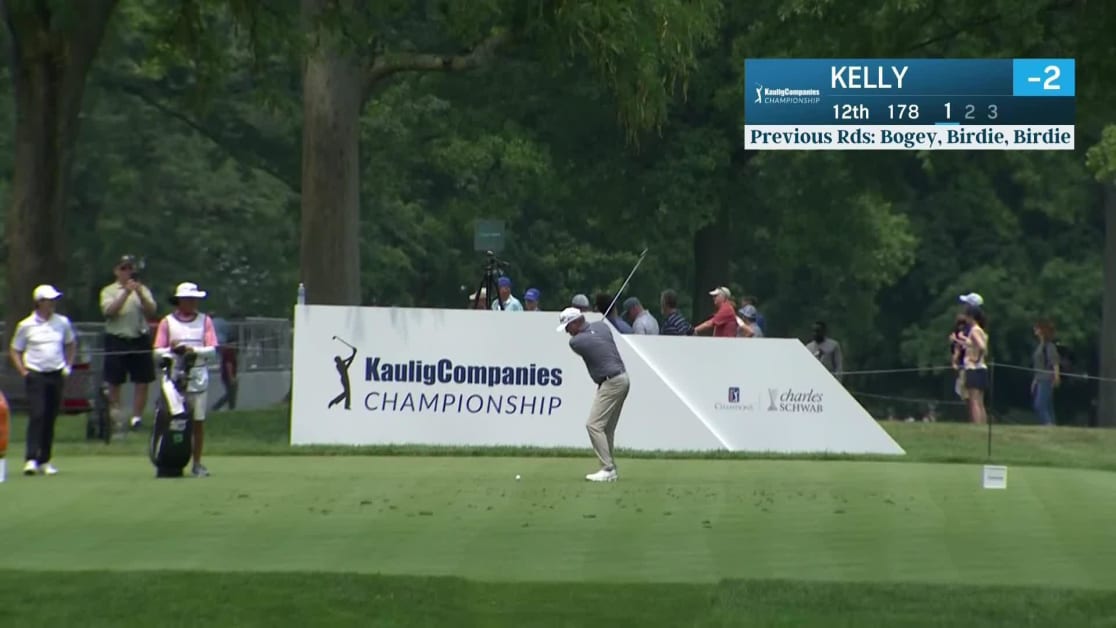 Jerry Kelly nearly aces No. 12 at Kaulig Co. Championship