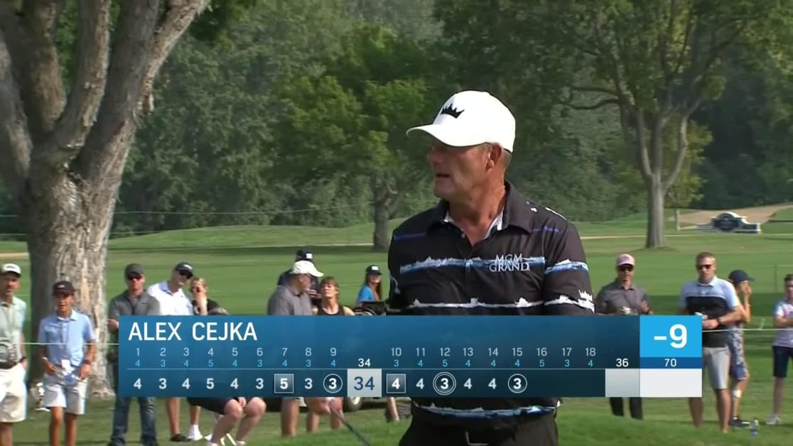 Alex Cejka makes birdie at Sanford International