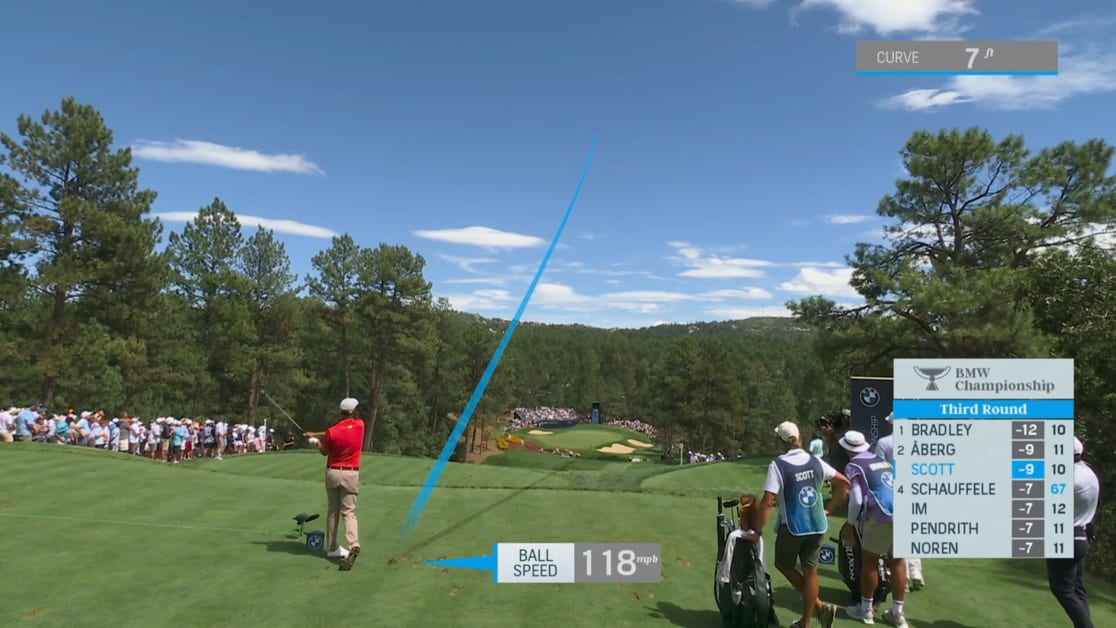 Adam Scott sticks tee shot to set up birdie at BMW Championship