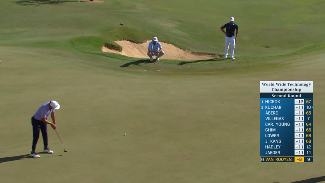 Erik van Rooyen sinks birdie putt at World Wide Technology