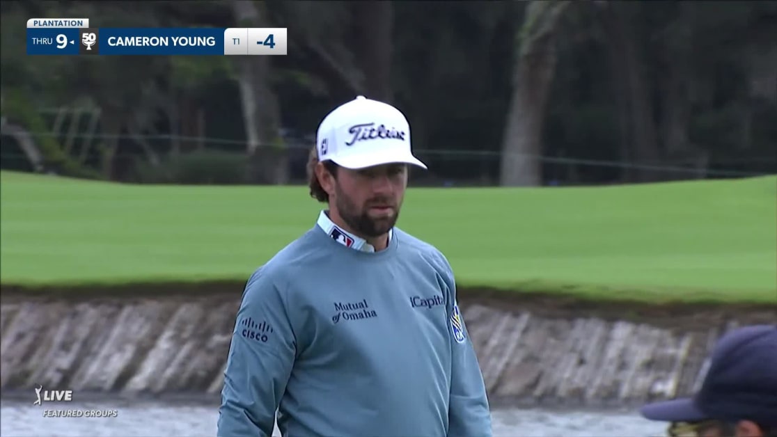 Cameron Young birdies No. 18 at The RSM Classic