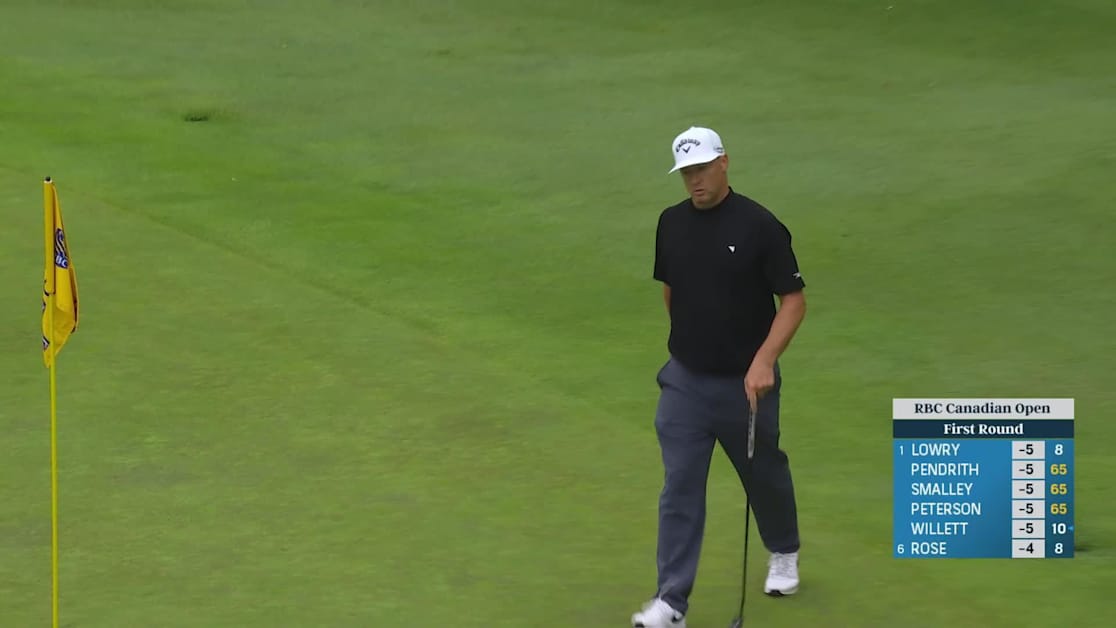 Alex Noren holes out for birdie from 28-feet on No. 10 at RBC Canadian