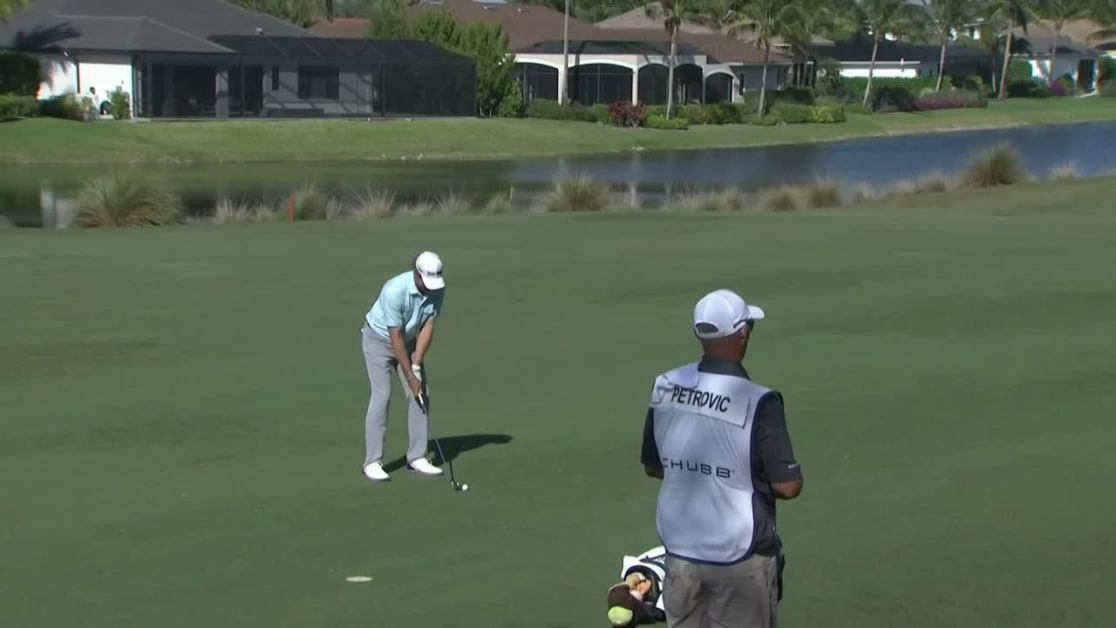 Tim Petrovic makes birdie on No. 9 at Chubb Classic