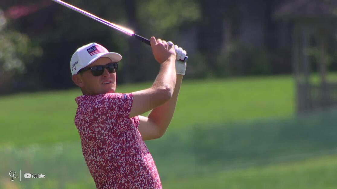 Sean Walsh throws a dart to set up birdie at Creator Classic