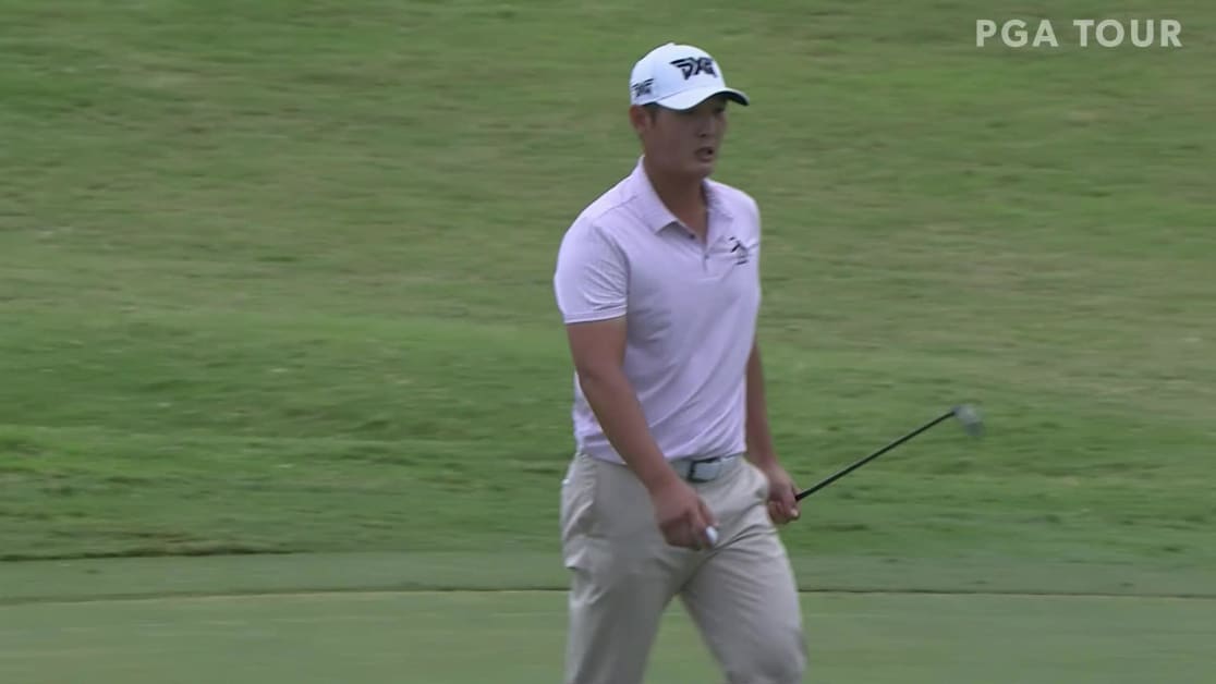 Danny Lee makes birdie on No. 11 at Bermuda