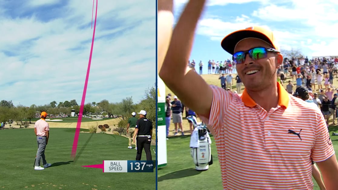 Rickie Fowler cards an ace on No. 7 at WM Phoenix Open