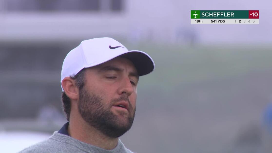 Scottie Scheffler chips in from 46 yards to 3 feet, sets up birdie on ...