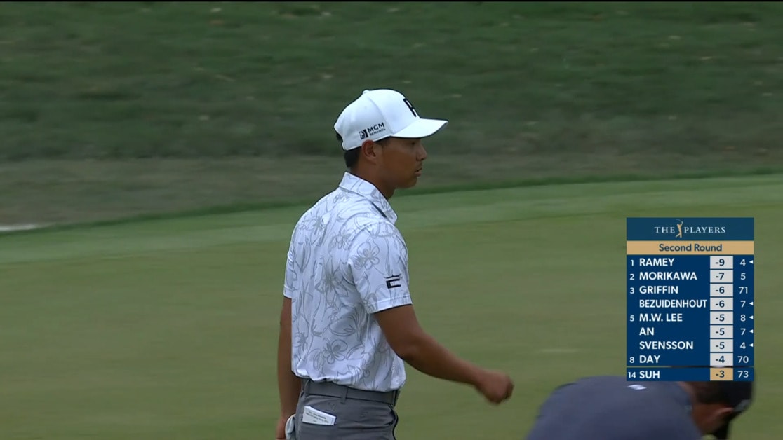 Justin Suh makes 10-footer for birdie at THE PLAYERS