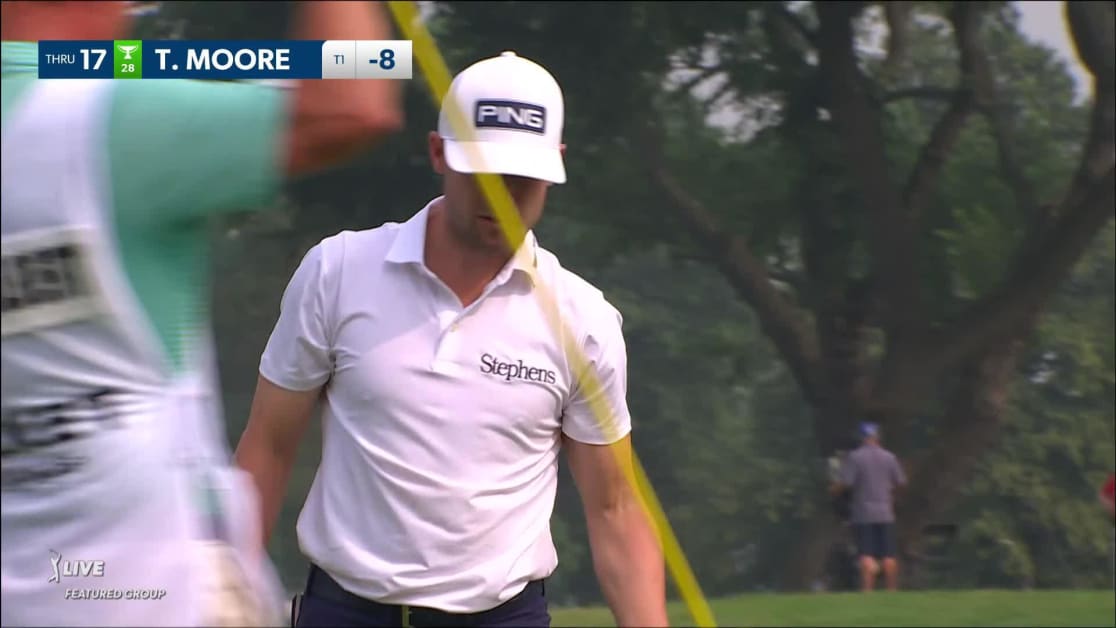 Taylor Moore makes birdie on No. 17 at Rocket Mortgage
