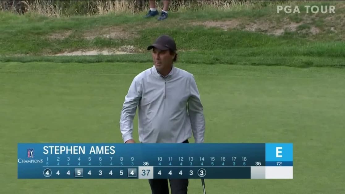 Stephen Ames makes birdie on No. 14 in Round 1 at Boeing Classic