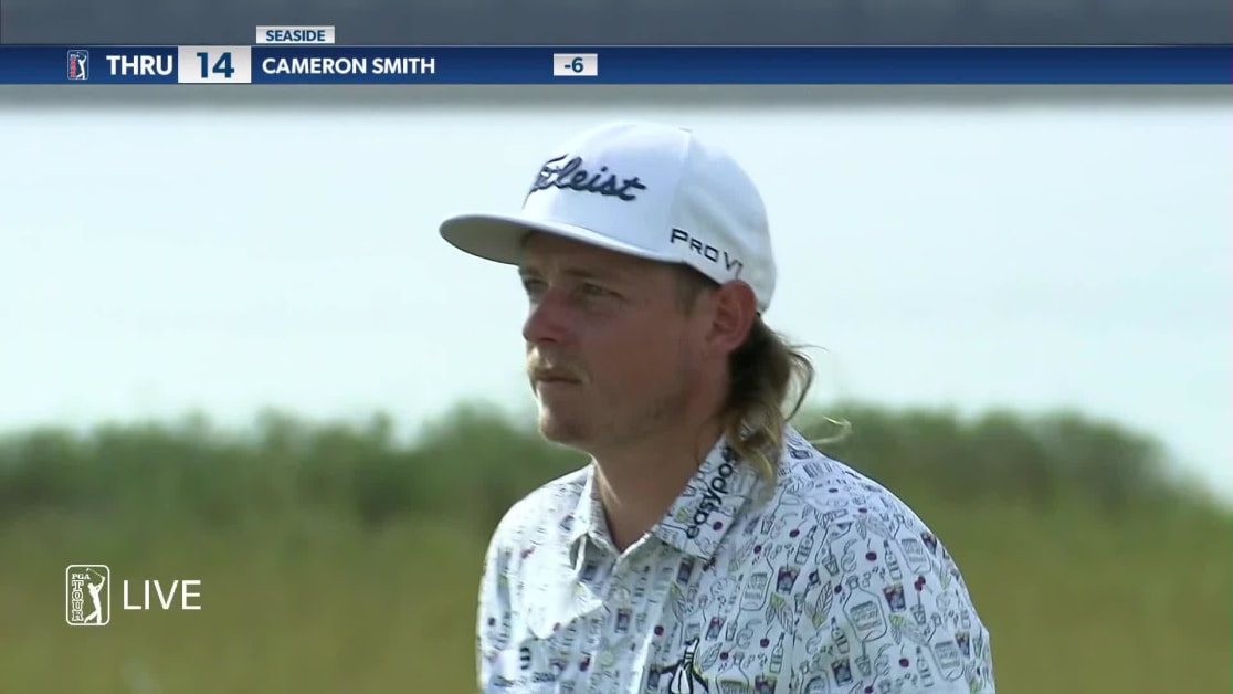Cameron Smith sticks approach to set up birdie at The RSM Classic