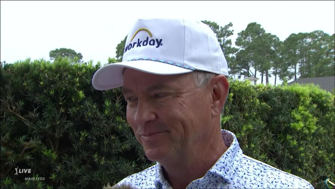 Davis Love III interview after Round 1 of RBC Heritage