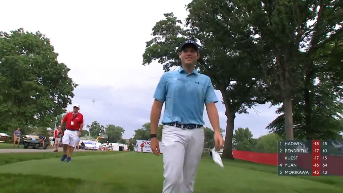 Adam Schenk mic'd up live during Round 3 at Rocket Mortgage