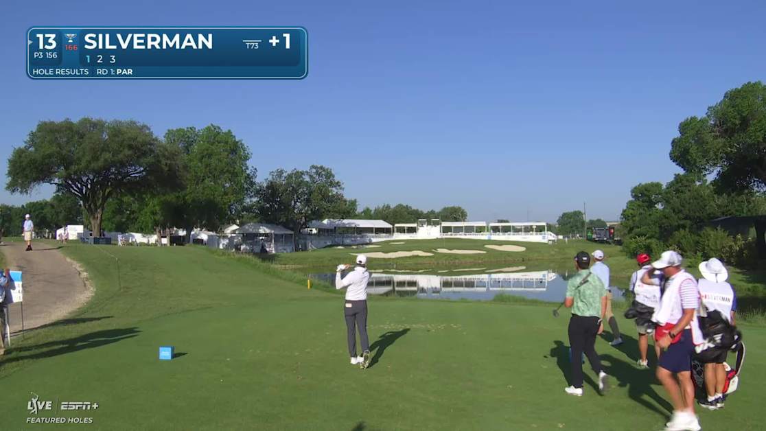 Ben Silverman makes birdie on No. 13 at Charles Schwab