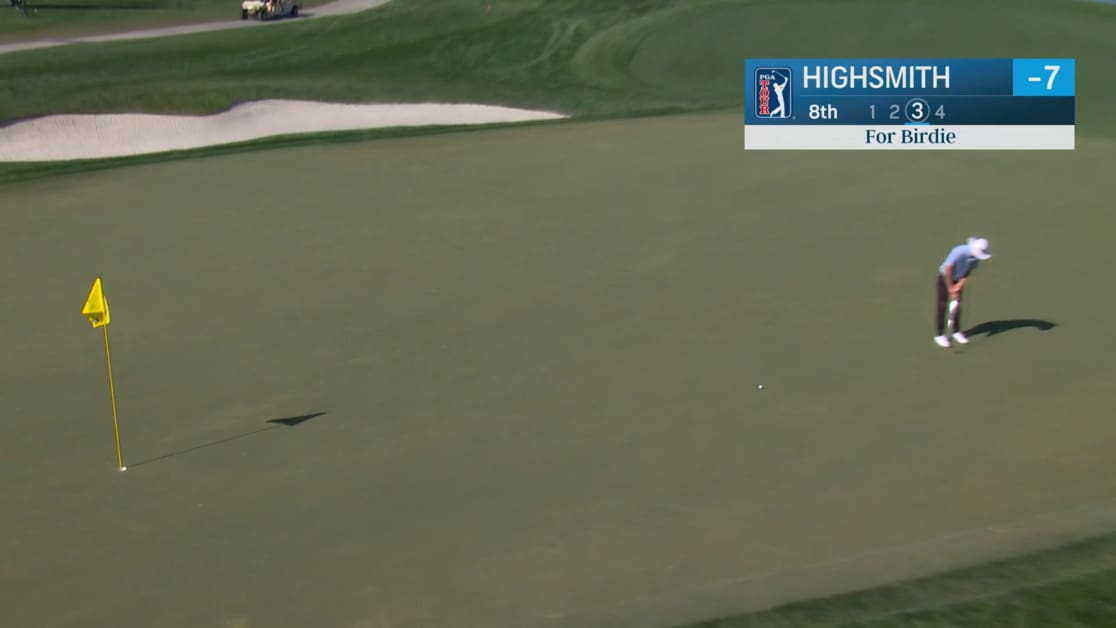 Joe Highsmith drips in a 35-foot birdie putt at Cognizant Classic