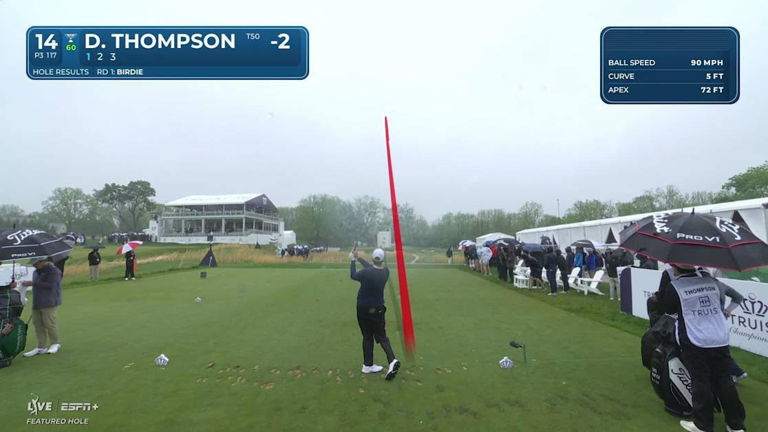 Davis Thompson makes birdie on No. 14 at Truist Championship