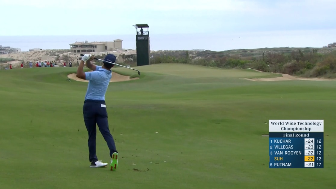 Justin Suh sticks second to set up birdie at World Wide Technology