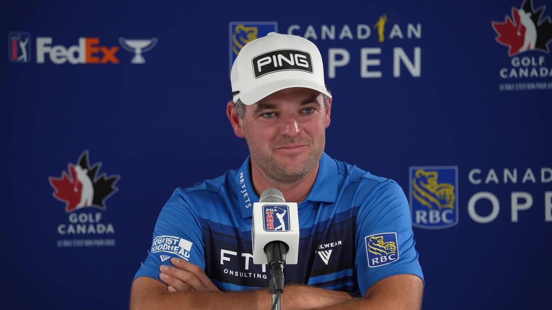Corey Conners on giving advice to young Canadian players at RBC ...