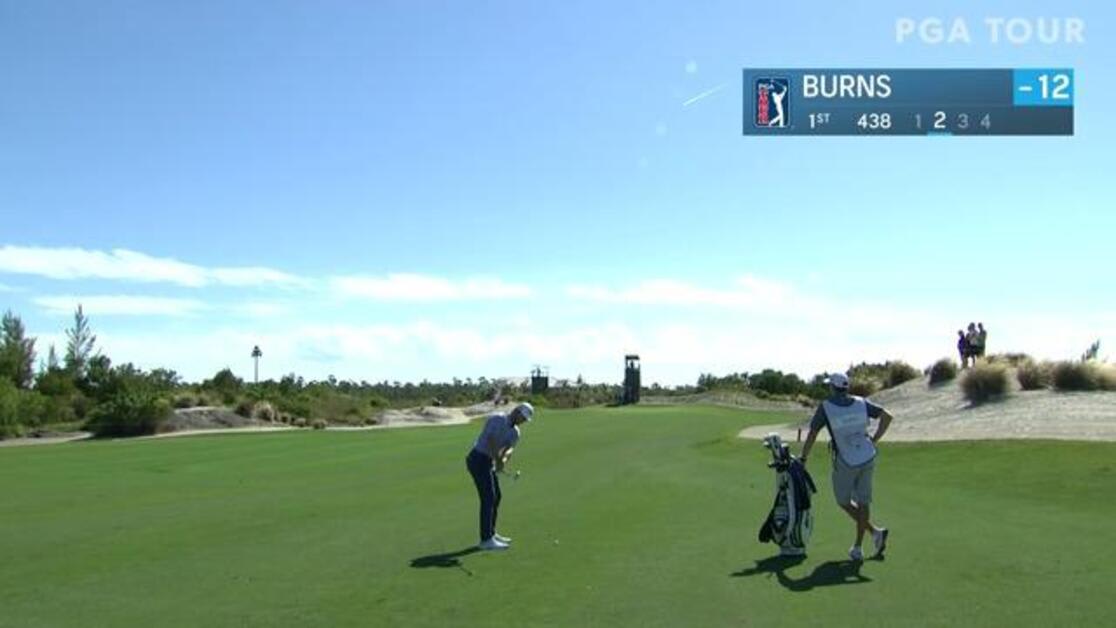 Sam Burns makes opening birdie at Hero