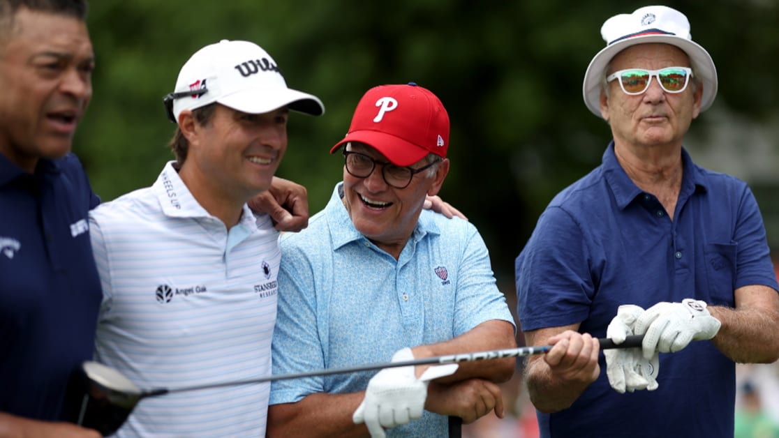 Bill Murray plays in pro-am with Kevin Kisner at Travelers