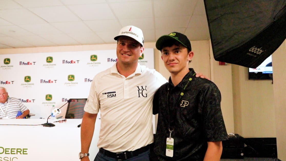 Purdue University student gets VIP tour of John Deere Classic