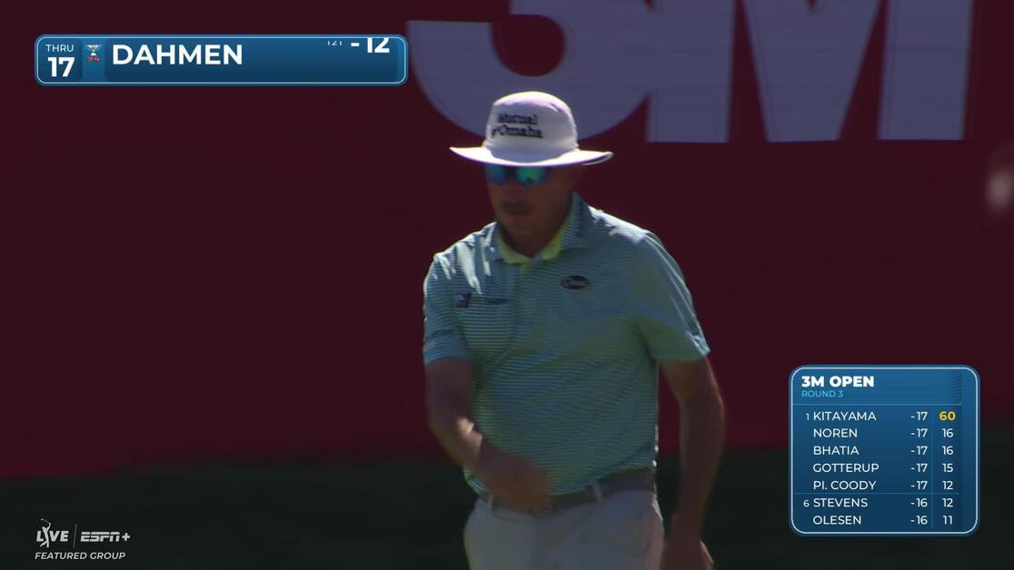 Joel Dahmen makes birdie on No. 17 at 3M Open