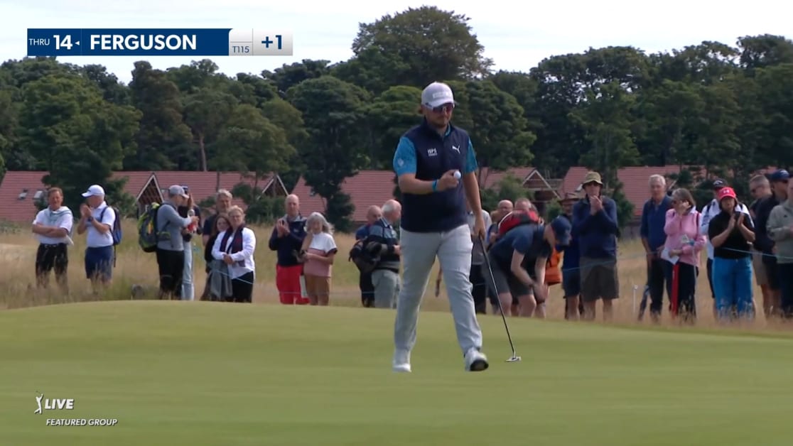 Ewen Ferguson makes third-straight birdie on No. 5 at Genesis Scottish Open