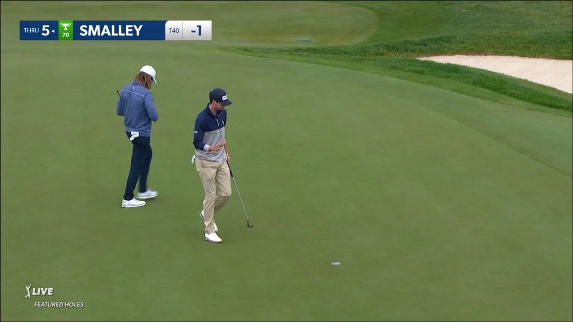 Alex Smalley makes 15-foot putt for birdie at RBC Canadian Alex Smalley makes 15-foot putt for birdie at RBC Canadian