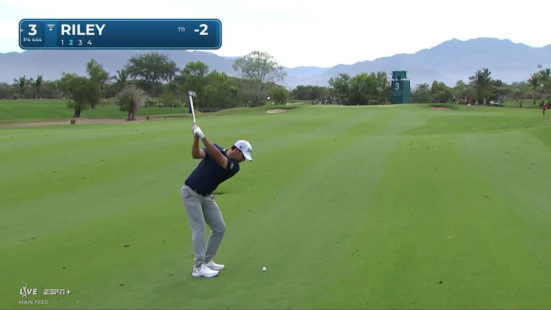 Davis Riley's nice approach yields birdie at Mexico Open