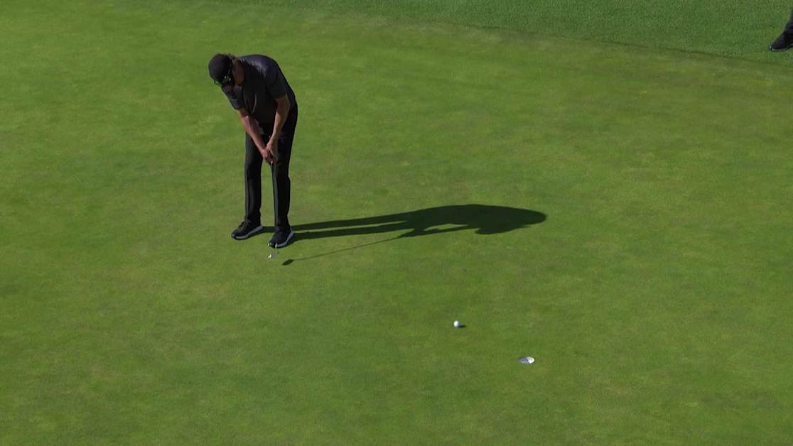 Stephen Ames makes birdie on No. 18 at Hoag Classic