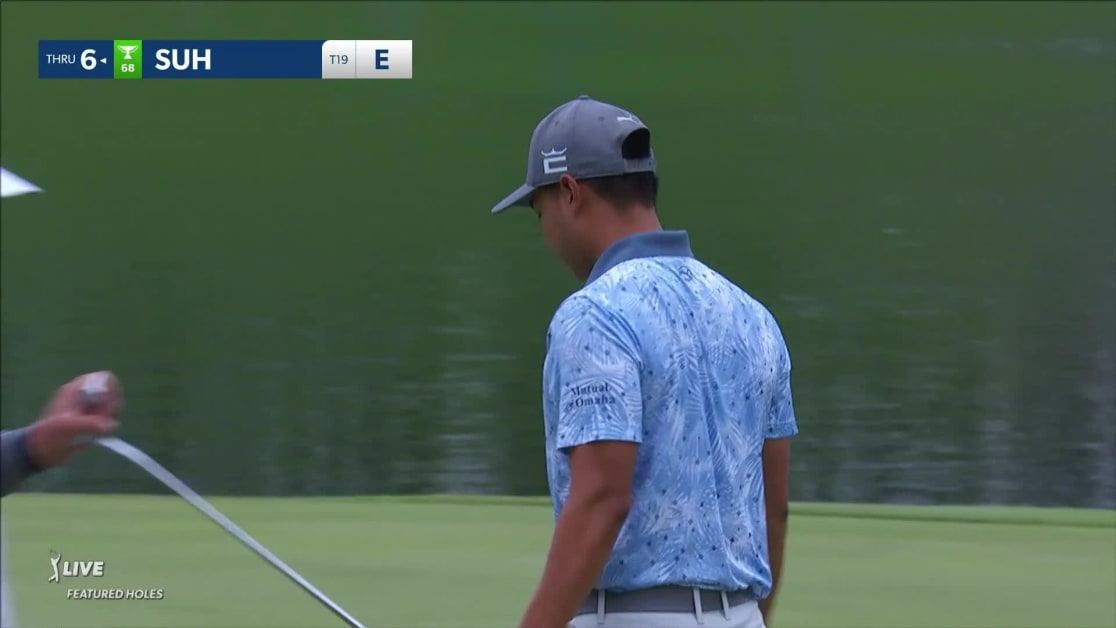 Justin Suh makes birdie at Travelers