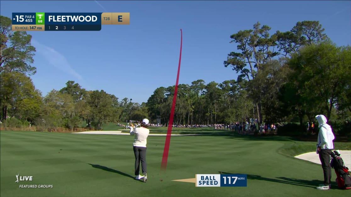 Tommy Fleetwood's nice 147-yard shot yields his first birdie at THE PLAYERS
