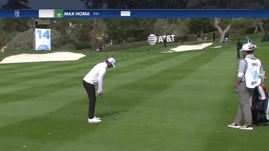 Max Homa’s short approach yields birdie at AT&T Pebble Beach