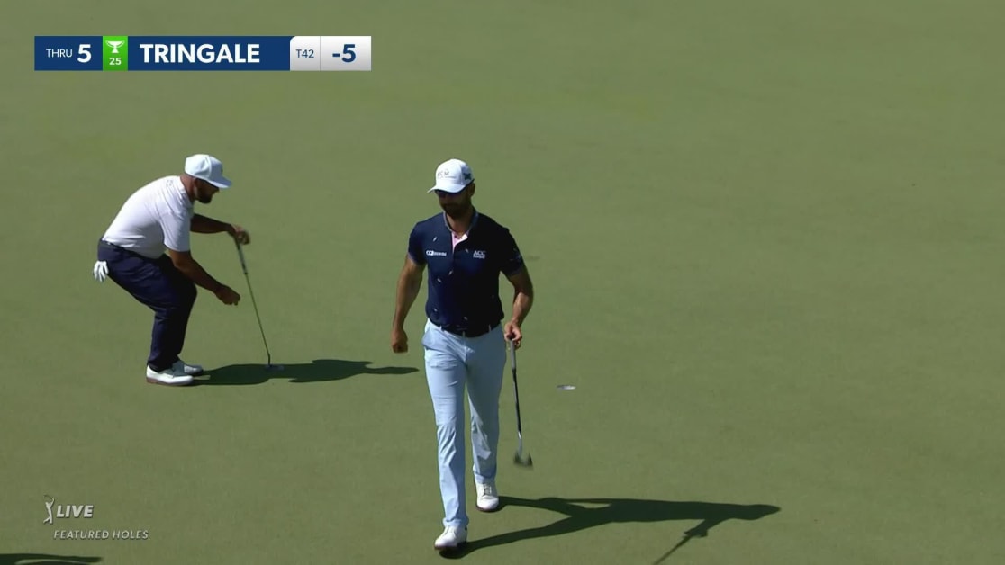 Cameron Tringale darts tee shot and birdies at Mexico Open