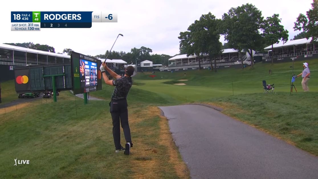 Patrick Rodgers dials in approach to yield birdie at Travelers