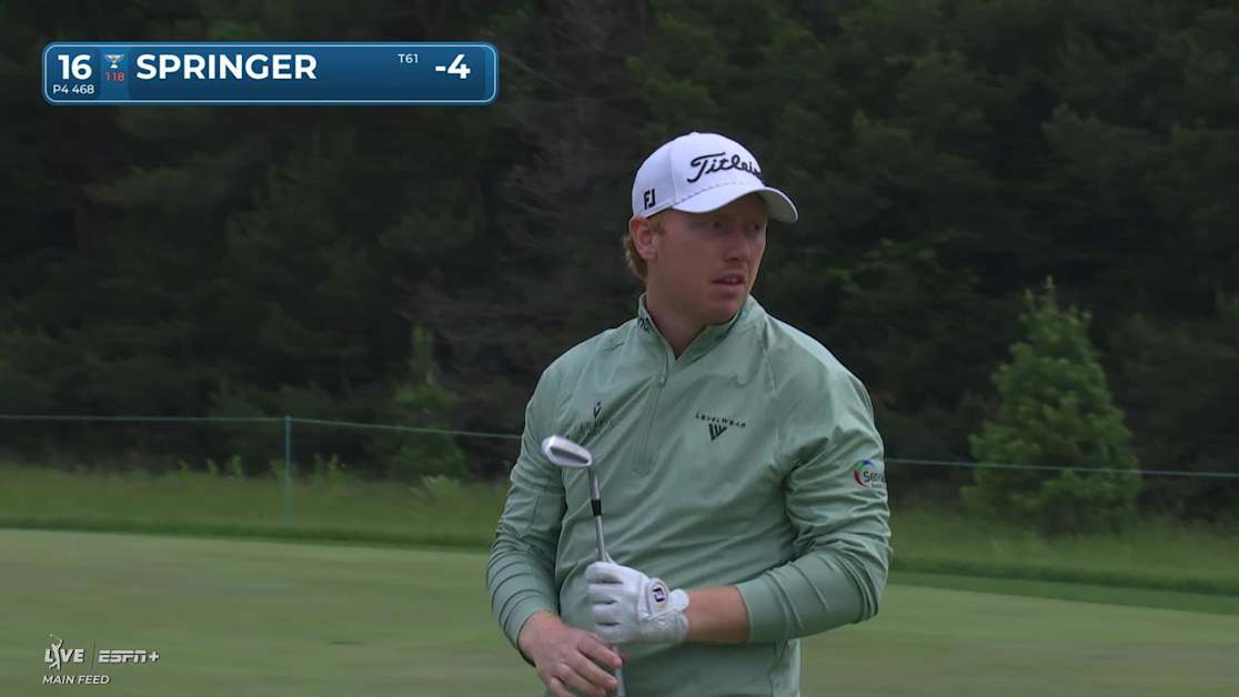 Hayden Springer makes birdie on No. 16 at RBC Canadian